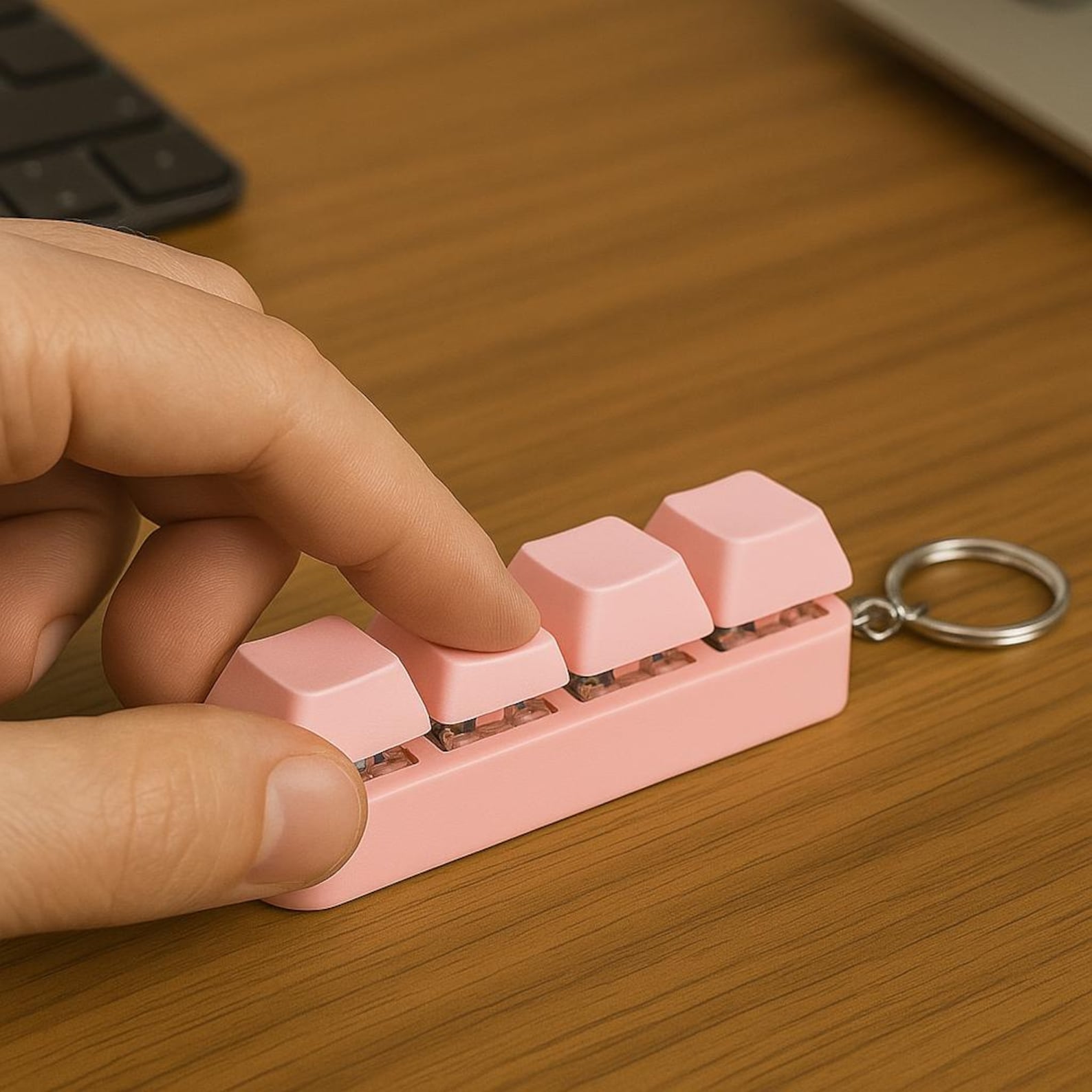 4-key Mechanical Keyboard Switch Keychain | Clicky Fidget Toy - Etsy