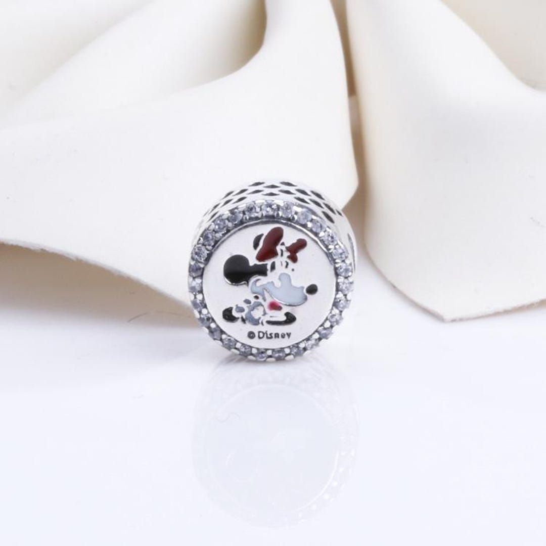 Pandora Minnie Mouse Rock the Dots Charm - Etsy