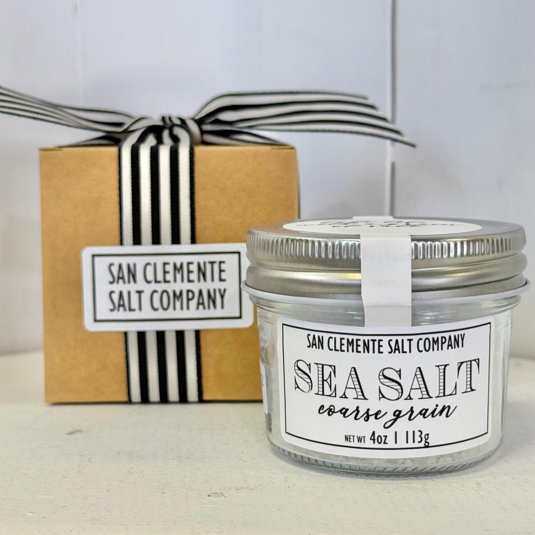 All Natural Sea Salt – Fine & Coarse Grain – Gourmet Cooking Salt ...