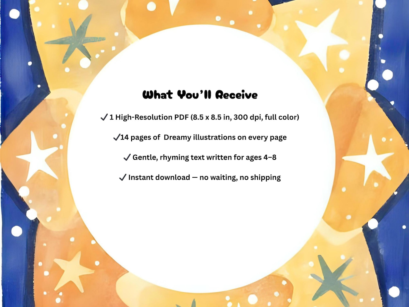 Goodnight Sleepy Star: Printable Bedtime Story for Kids (digital ...