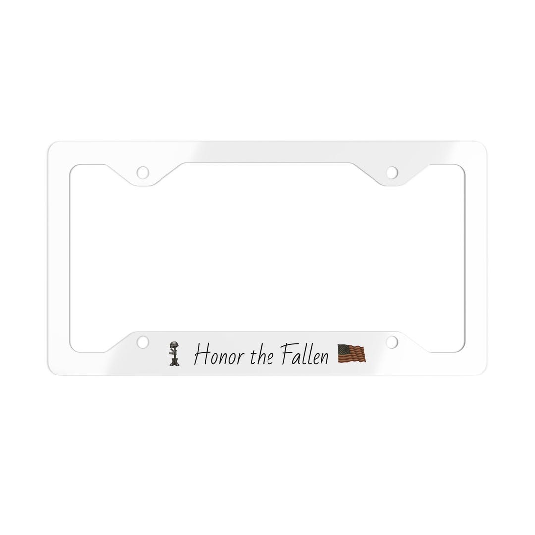 Honor the Fallen License Plate Frame: Veteran Memorial Car Accessory - Etsy
