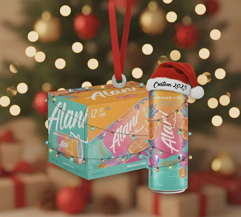 Personalized Alani Energy Drink Acrylic & Wooden Ornament, Custom Alani ...