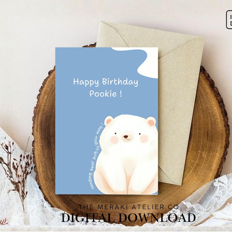 Birthday Pookie Card - Etsy
