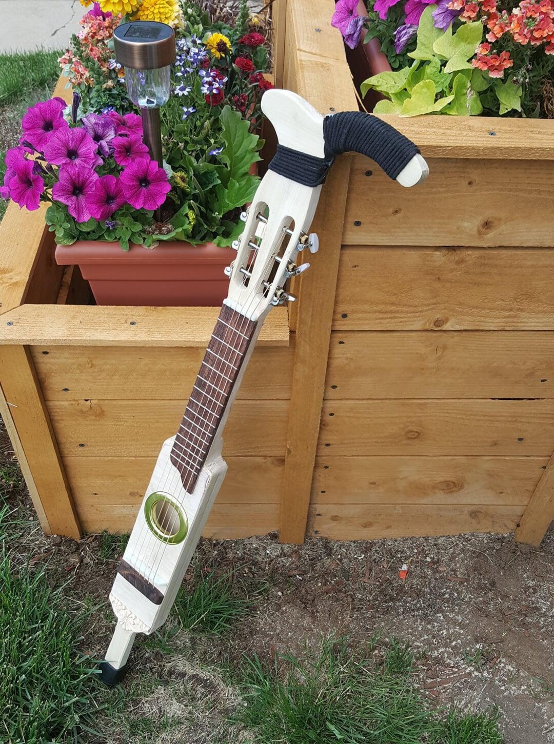 Handmade Guitar Cane - Playable Musical Walking Stick - Etsy