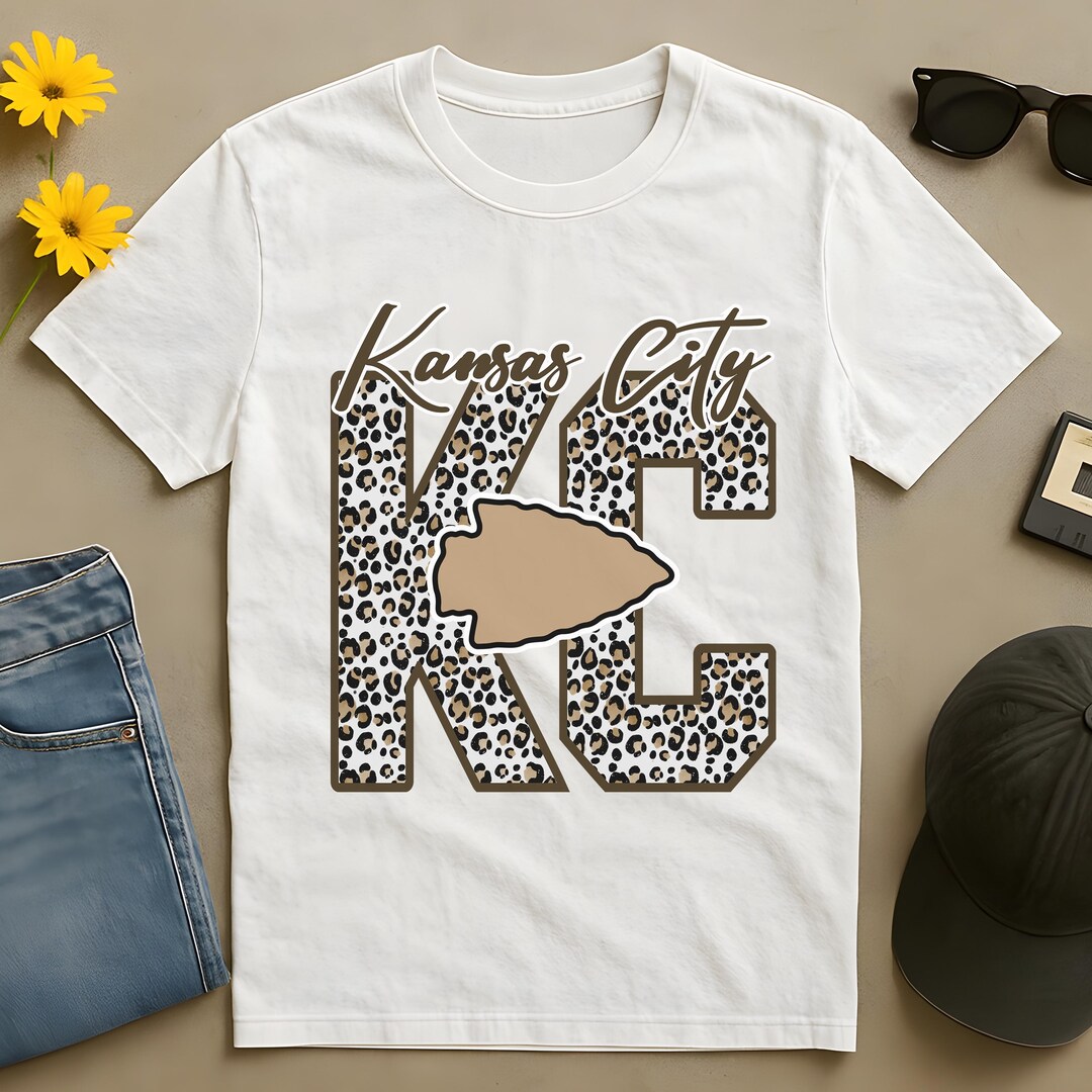 Kansas City Football Arrowhead Leopard KC Chiefs Football Mom Shirt ...