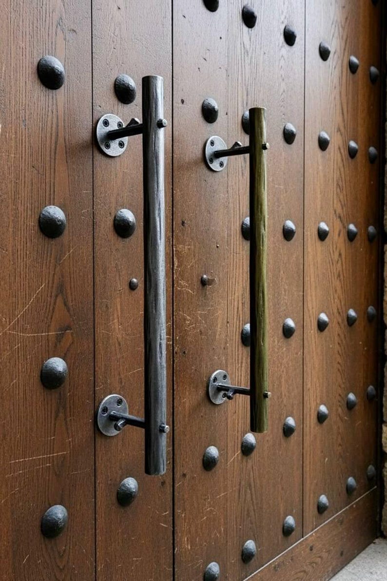 Hand-forged Door Handle,push Handle,barn Door Handle,barn Door Handle ...