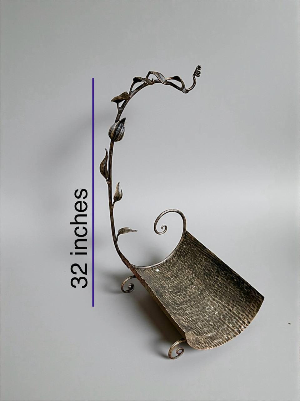 Rustic Forged Fireplace Set,hand-forged Iron Log Holder With Tools ...