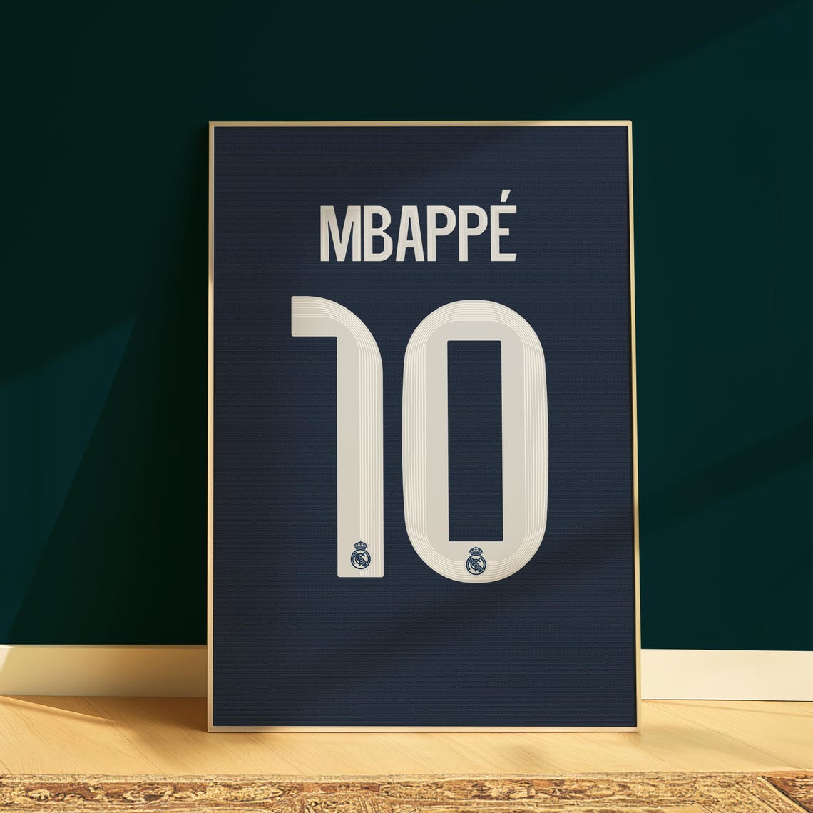 Kylian Mbappe Real Madrid 25/26 Football Jersey Poster Set - Home Away ...