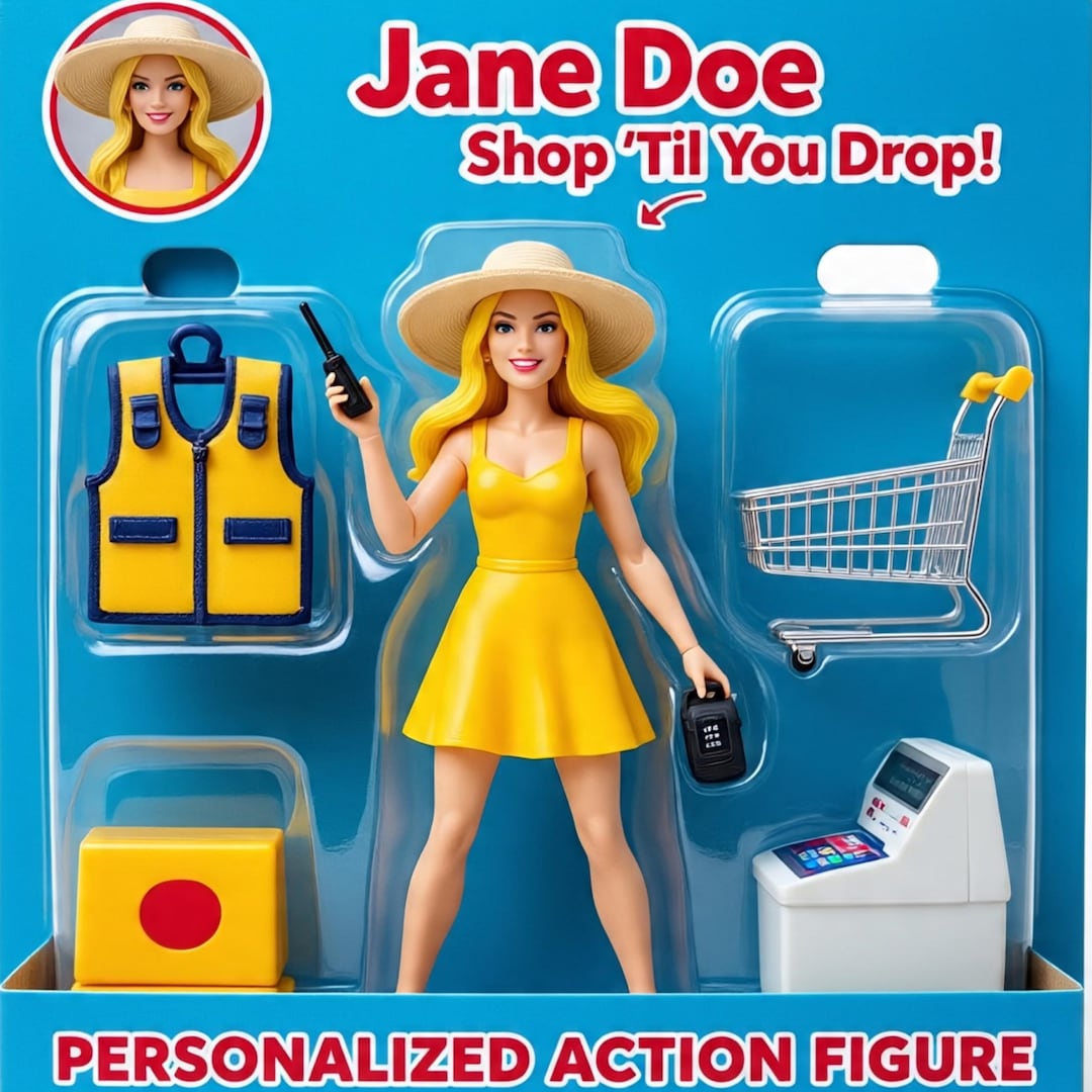 Personalized Action Figure Box Template: Custom Toy Packaging (digital ...