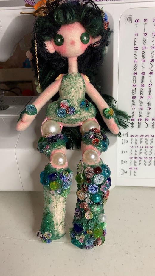Handmade Button-eye Doll – One of a Kind Collectible - Etsy