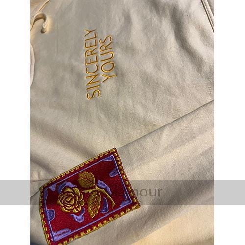 Handmade Inspired Sincerely Yours Matter Hoodie: Embroidered Fleece ...