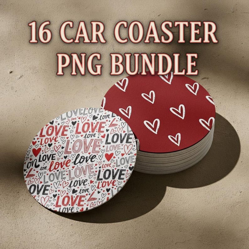 400+ Car Coaster PNG Bundle – Mega Sublimation Coaster Pack – Animal ...