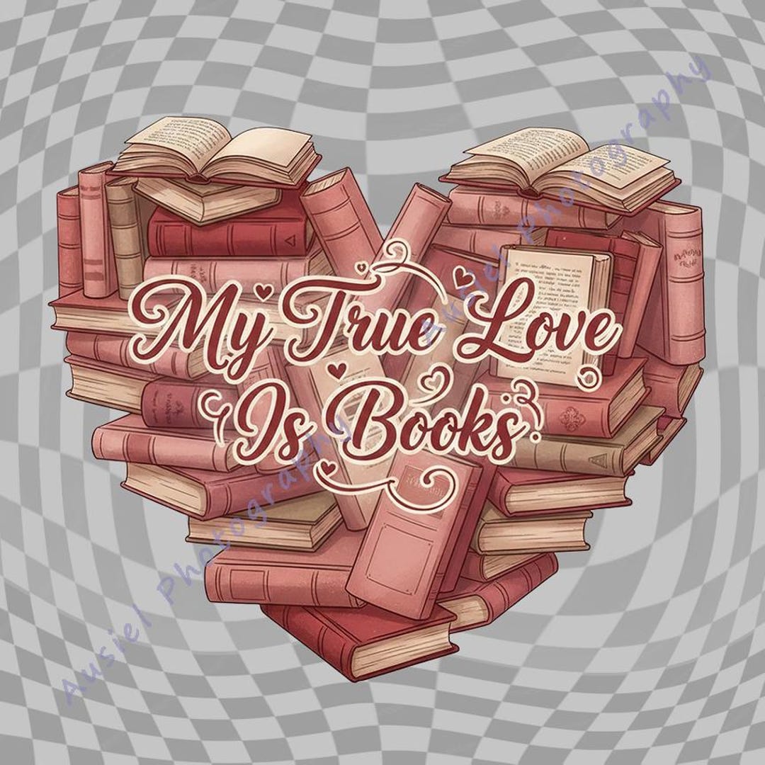 My True Love is Books PNG Clipart – Knitted Book Heart Illustration ...