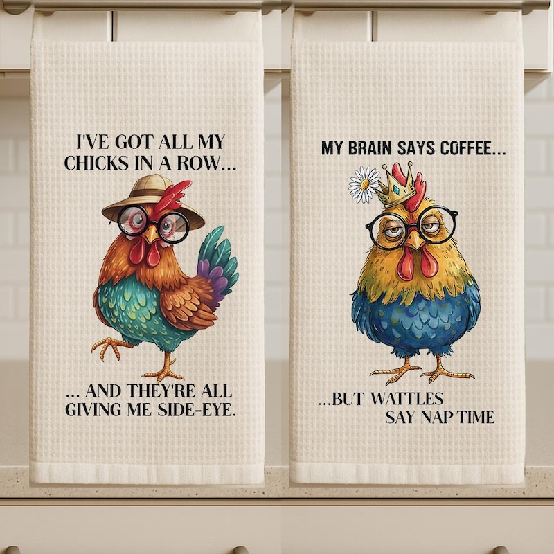 Coffee Rooster Towel - Etsy