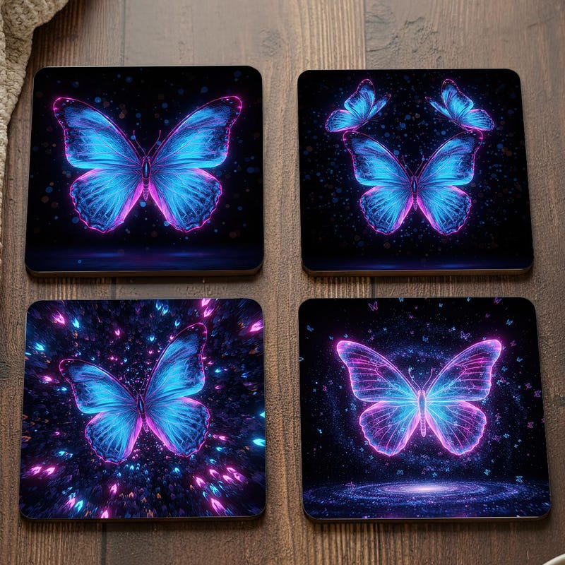 Glowing Coasters Drink - Etsy