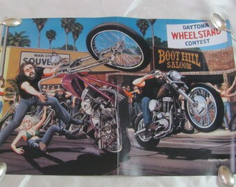 David Mann Art Centerfold // Easyriders Magazine Biker Motorcycle ...