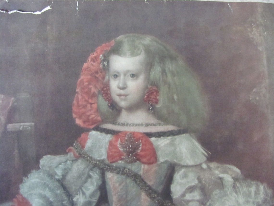 Velasquez the Infanta Margarita Teresa in Red - Etsy