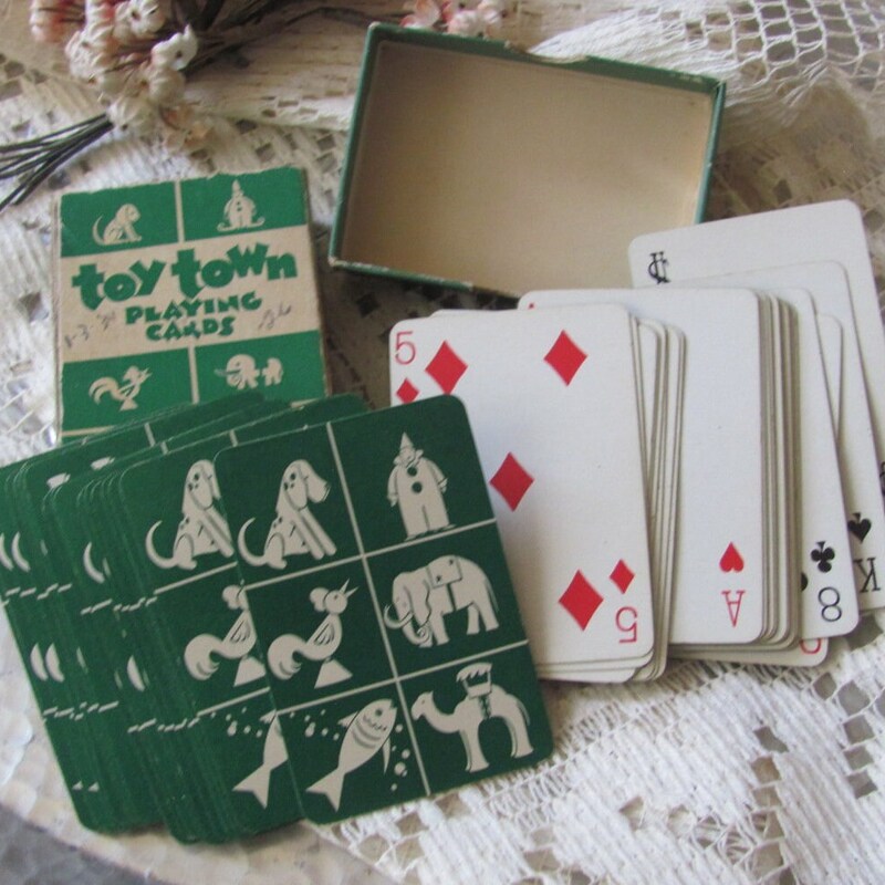 Retro Playing Cards - Etsy