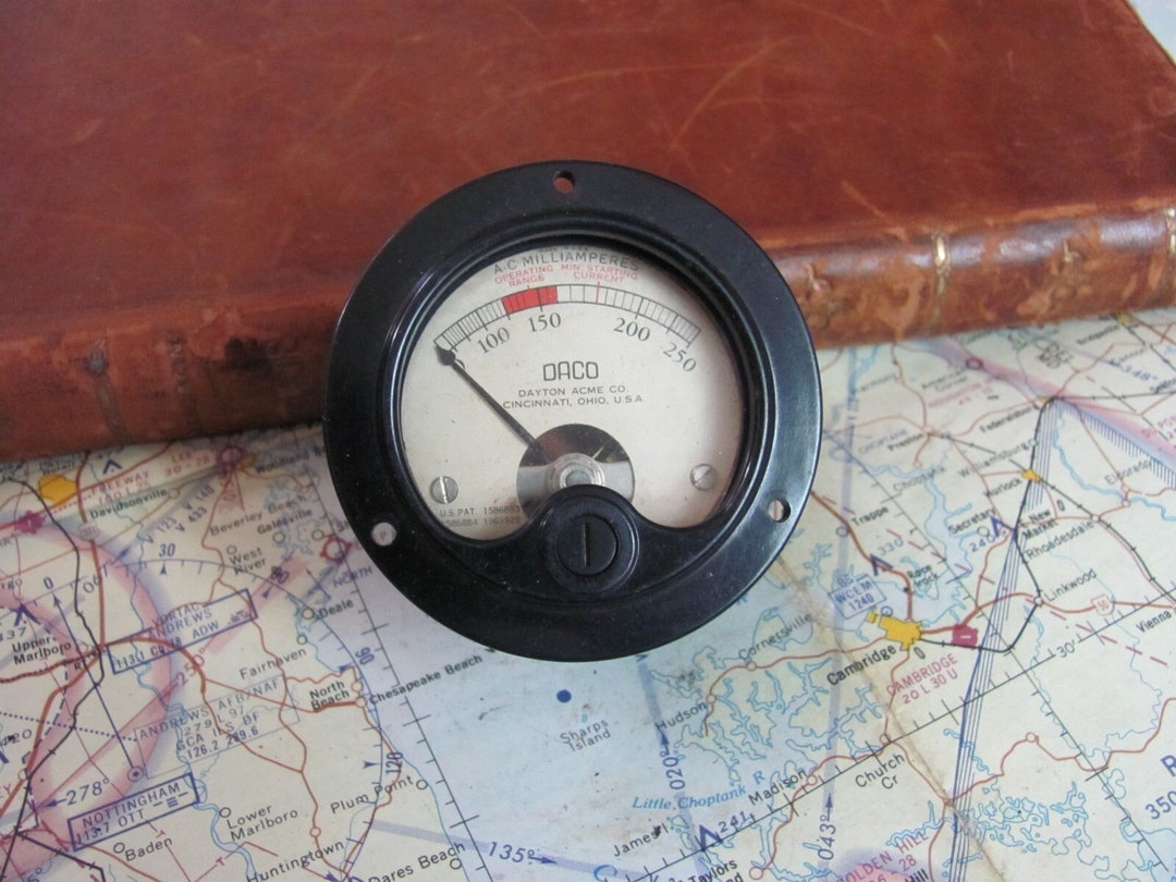 Daco Dayton Acme Co Milliamperes Instrument Ammeter Panel Mount Gauge ...