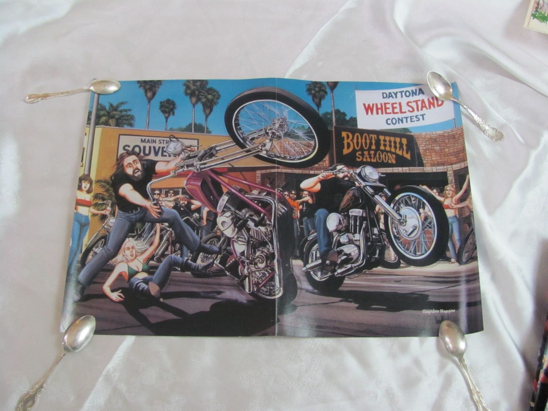 David Mann Art Centerfold // Easyriders Magazine Biker Motorcycle ...