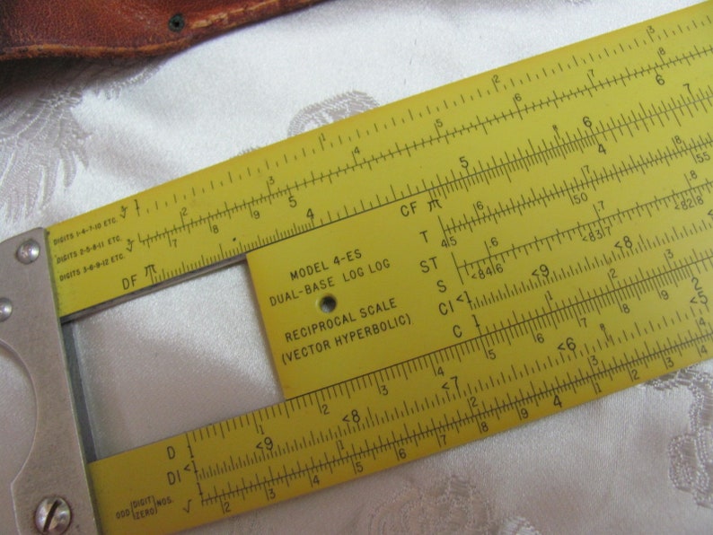 Vintage Pickett Reciprocal Sliding Scale Rule in Original - Etsy