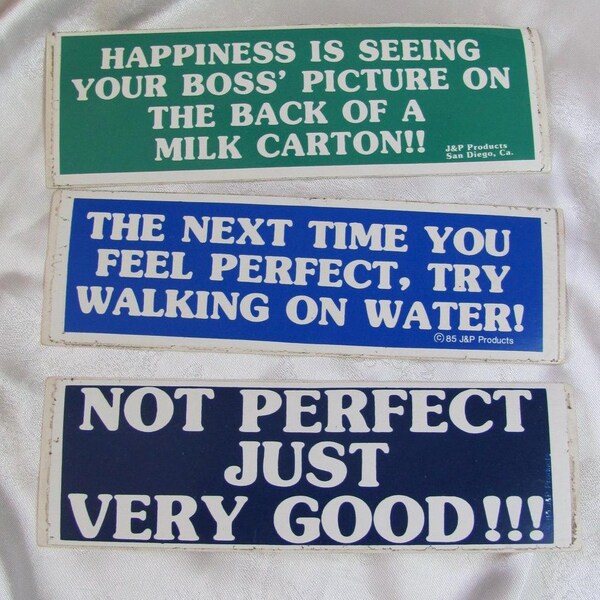 Vintage Bumper Stickers - Etsy