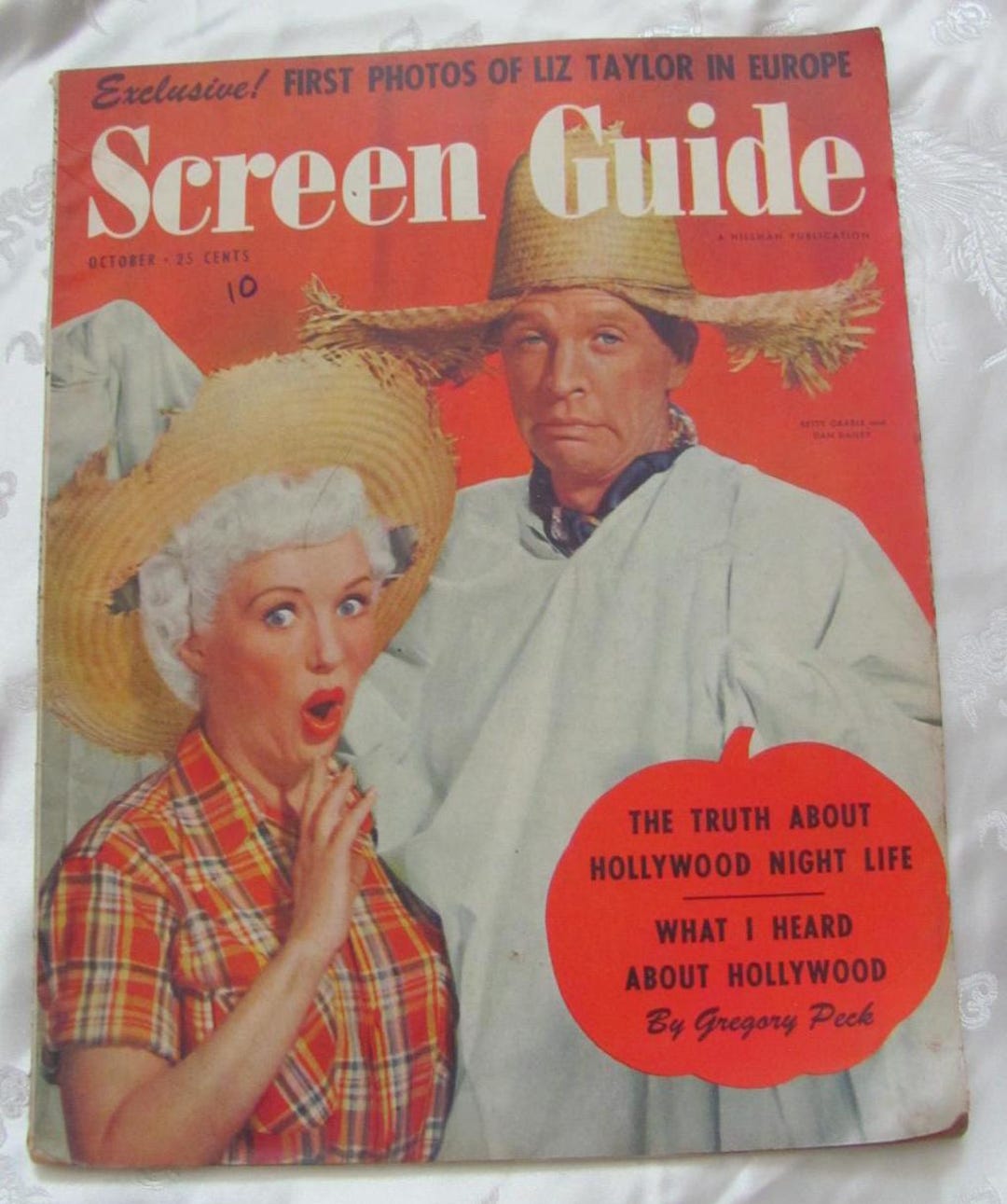 Screen Guide Magazine // October 1950 Vintage Mid Century Movie Star ...
