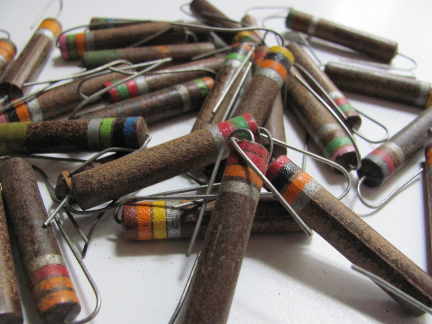 Lot of 10 Large Antique Carbon Resistors Circa 1920s Radio | Etsy