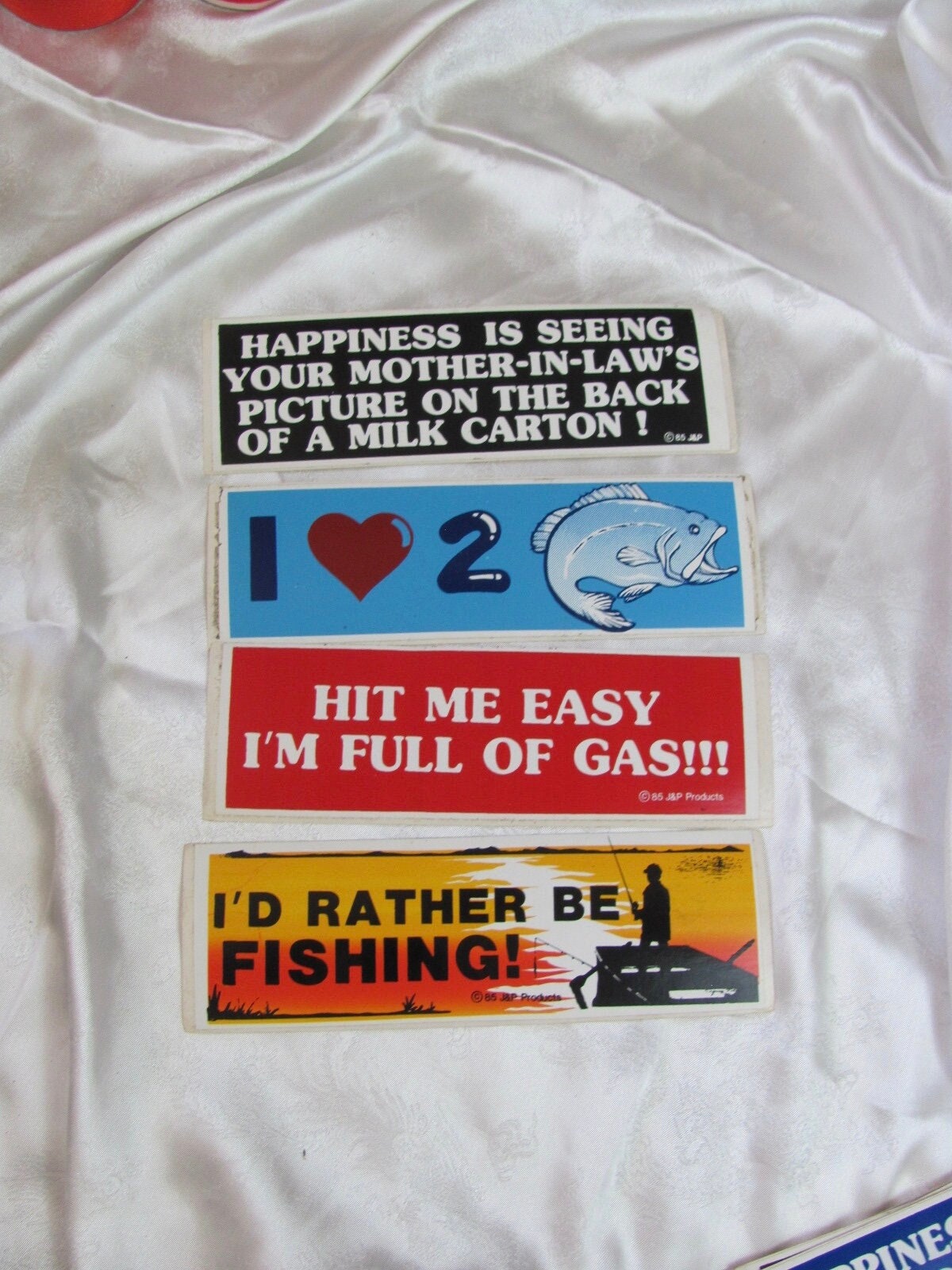 Vintage Bumper Sticker Decal Circa 1985 // Full of Gas. Love - Etsy