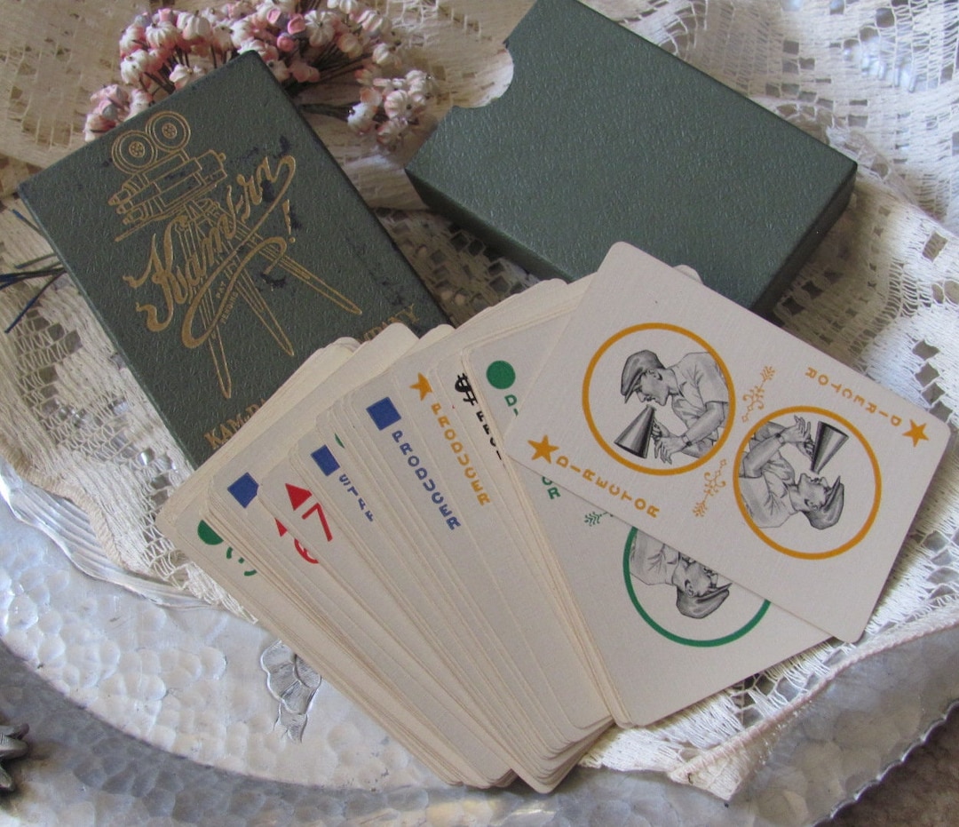 Vintage Kam-ra Kamra Hollywood Movie Making Playing Card Game Deck 1928 ...
