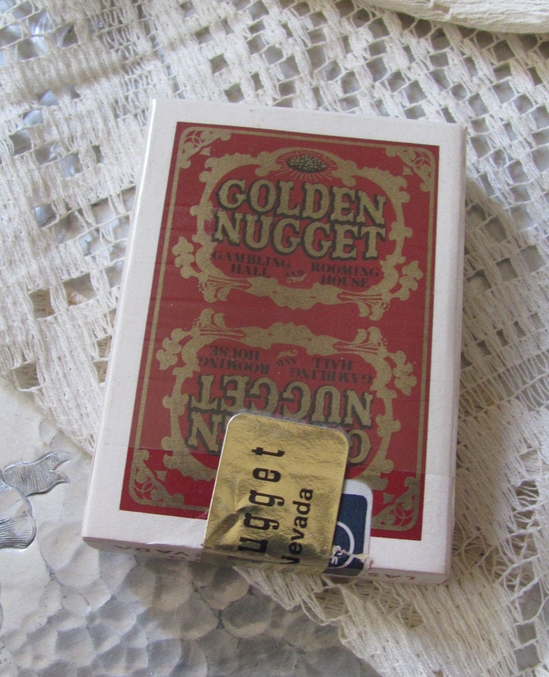 Vintage Souvenir Golden Nugget Hotel Casino Las Vegas NV Poker Playing ...