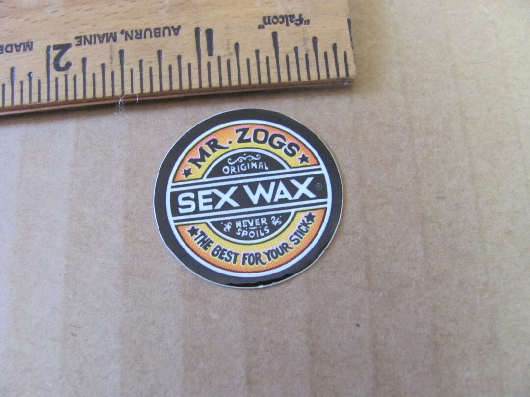 Mr. Zog's Sex Wax Surf Board Surfing Mini Sticker Decal 1" or 30mm ...
