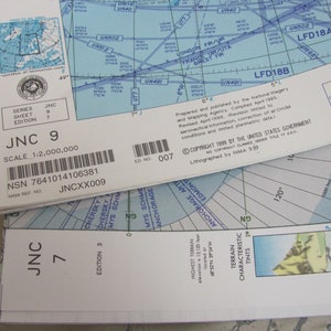 Global Jet Navigator Chart Aviation Pilot's Tactical Flight Plan Map 40 ...