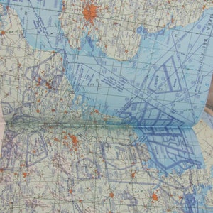Global Jet Navigator Chart Aviation Pilot's Tactical Flight Plan Map 40 ...