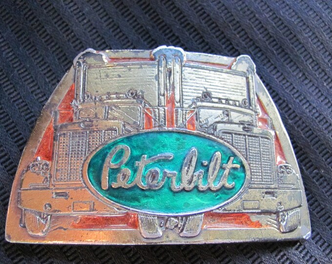 Vintage Peterbilt Truck Belt Buckle Limited Edition - Etsy