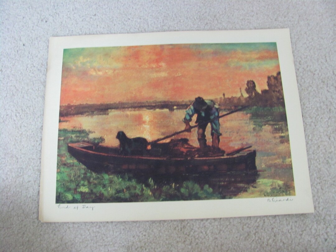 Beppo Ciardi end of Day Vintage Print for Framing 1929 Litho Lithograph ...