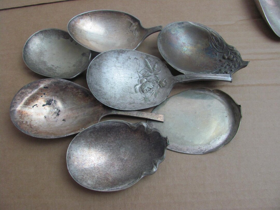 7 Vintage Assorted Cut off Casserole Spoons Large Serving Bowls // No ...
