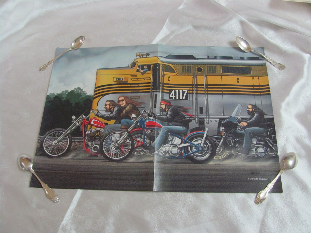 David Mann Art Centerfold // Easyriders Magazine Biker Motorcycle ...