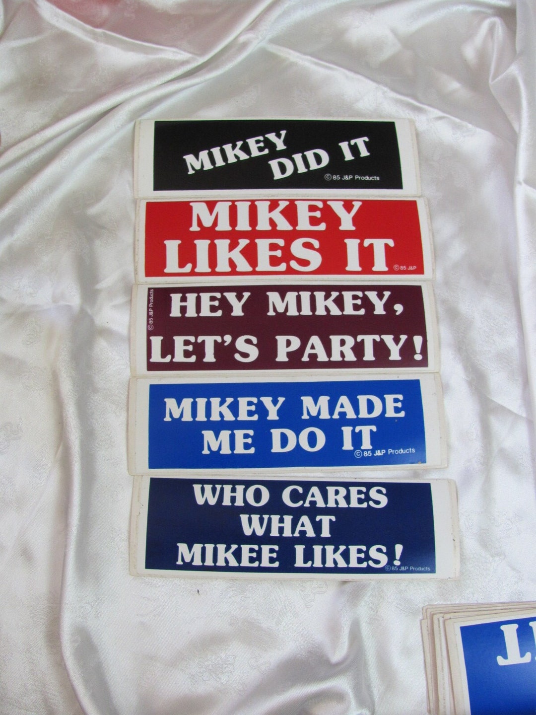 Vintage Bumper Sticker Decal Circa 1985 // Mikey Likes It - Etsy