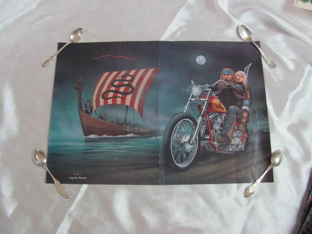 David Mann Art Centerfold // Easyriders Magazine Biker Motorcycle ...