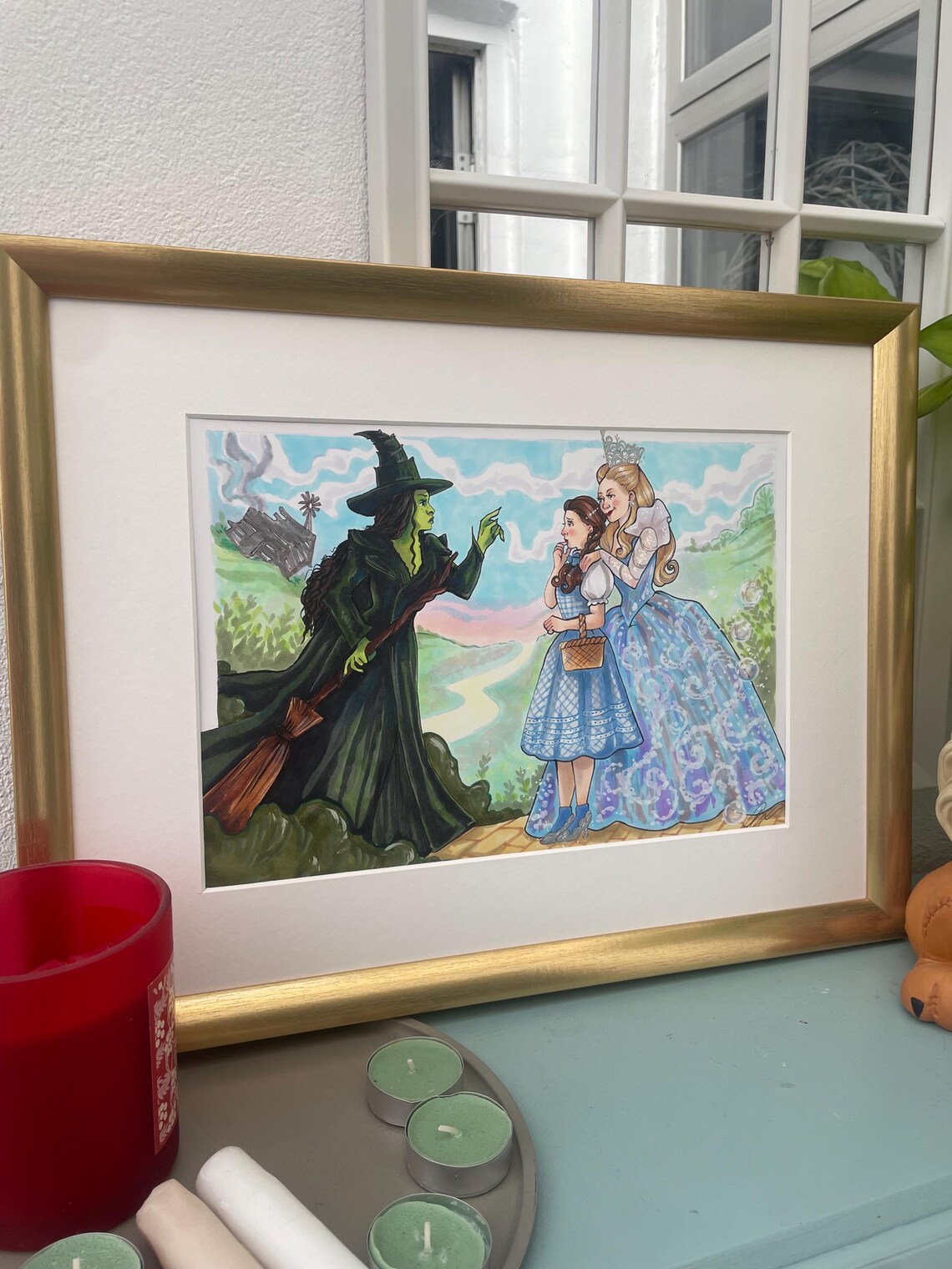 Elphaba, Glinda & Dorothy Illustration Print 5x7” - Etsy