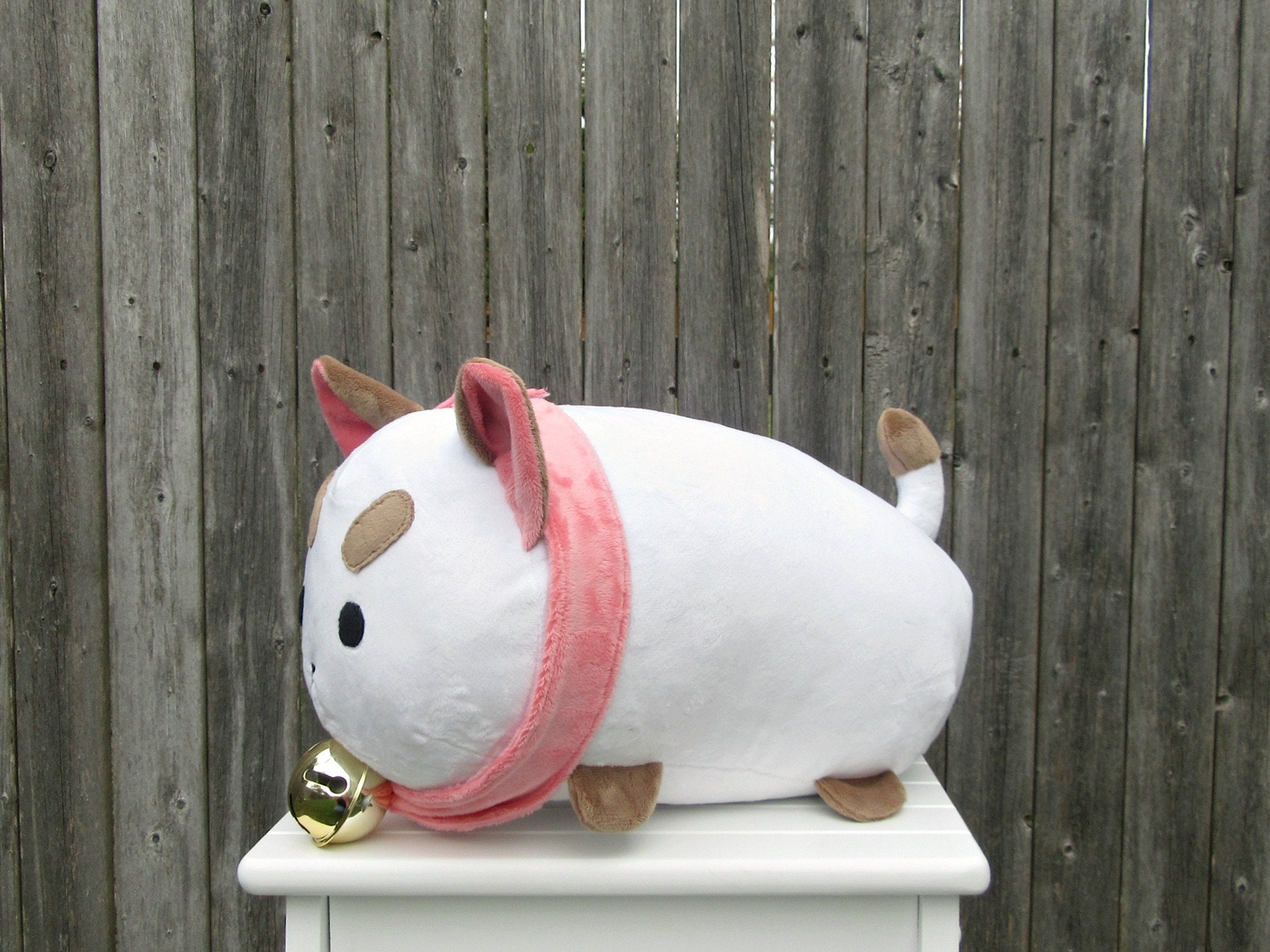 Stuffed Animals & Plushies Toys Large Puppycat Stackable Roll Pillow ...