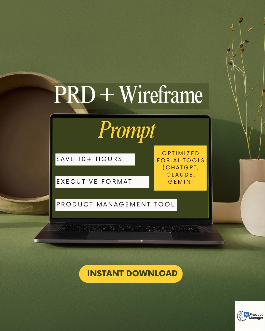 Chatgpt PRD Prompt With Wireframes | Product Manager Template - Etsy