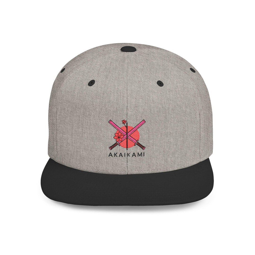 Akai Kami Snapback Hat: Japanese Streetwear Cap - Etsy