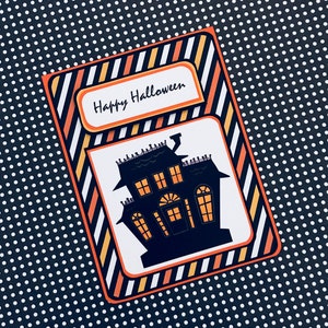 Haunted House Halloween Card With Matching Embellished Envelope [TOP ...