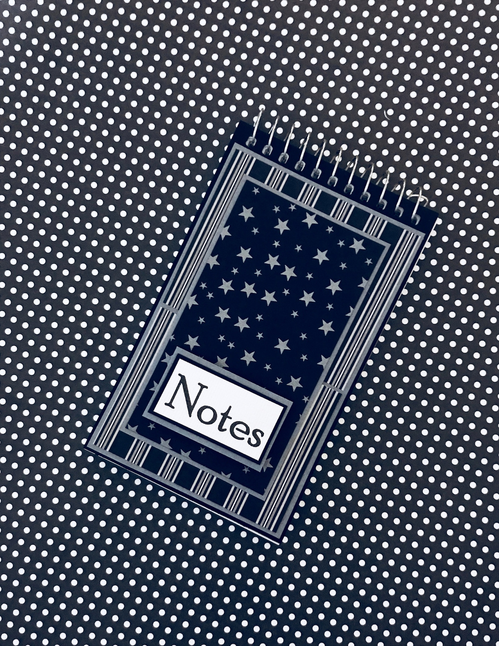 Stars: Mini Spiral Memo Pad, Pocket Notepad, Stocking Stuffer, Altered ...