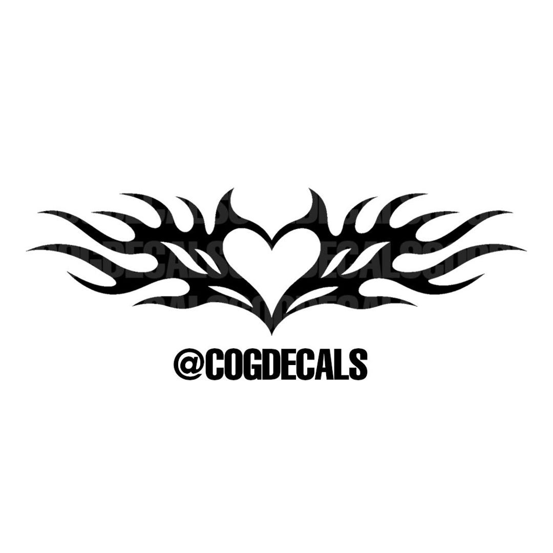 Car Tramp Stamp Decal Y2K Style - Etsy