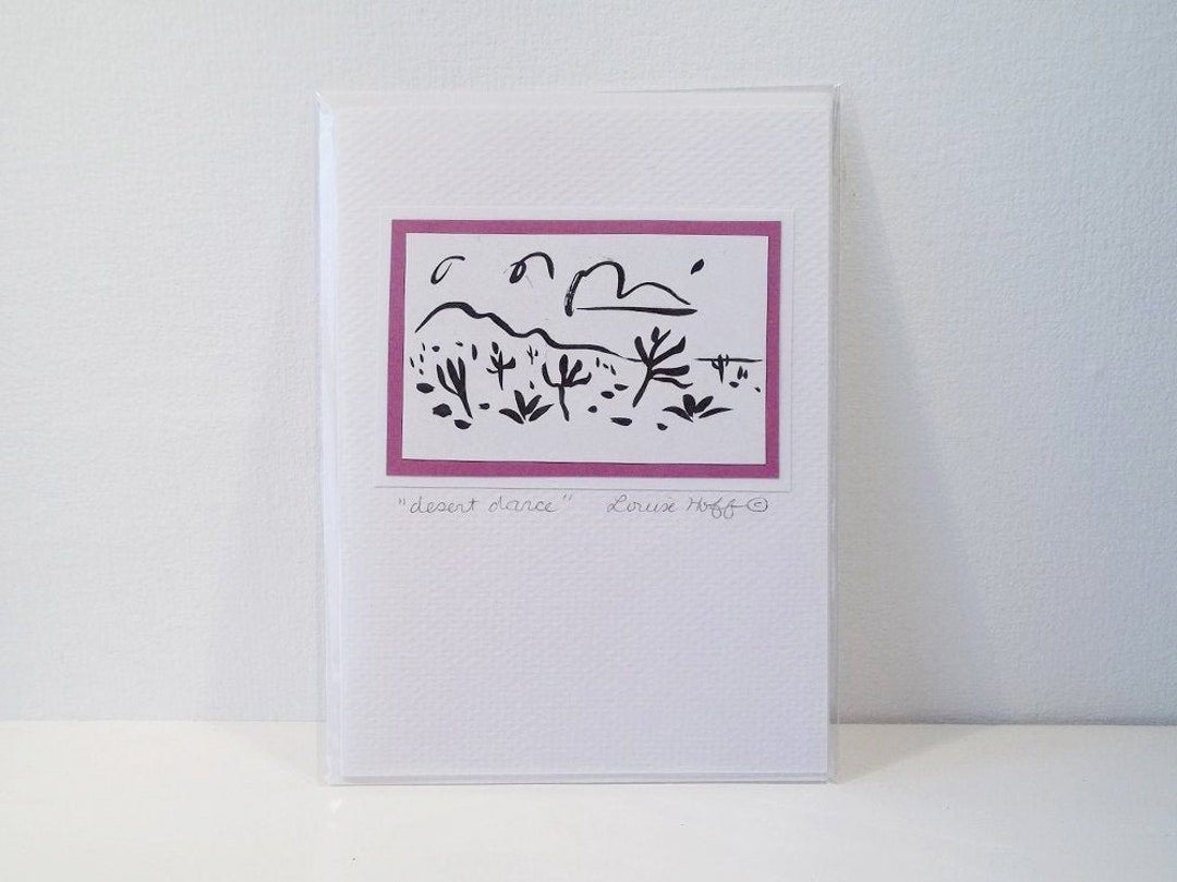 Joshua Tree Desert Dance Greeting Card #281 - Etsy