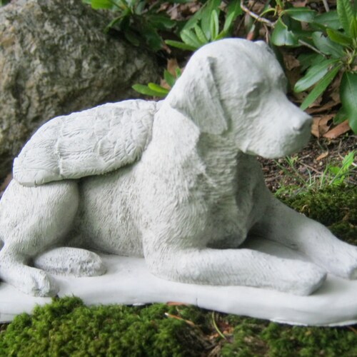 Labrador Statue Lab Labrador Retriever Angel Statue - Etsy