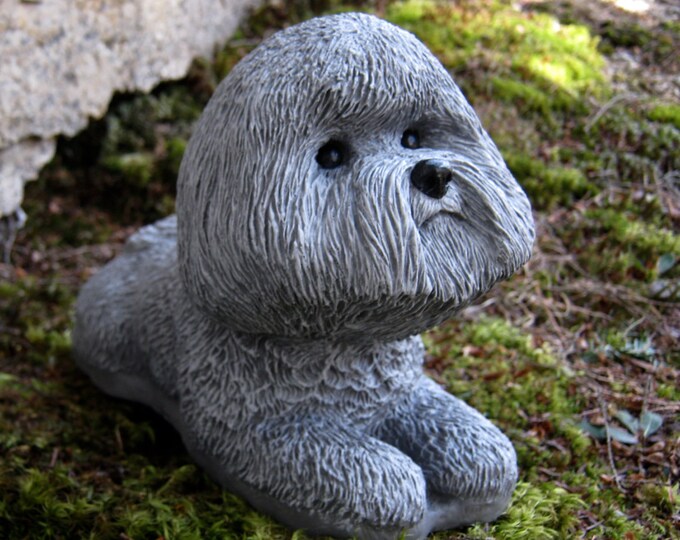 Bichon Frise Statue, Dog Statue, Bichon Figure, Garden Statues ...
